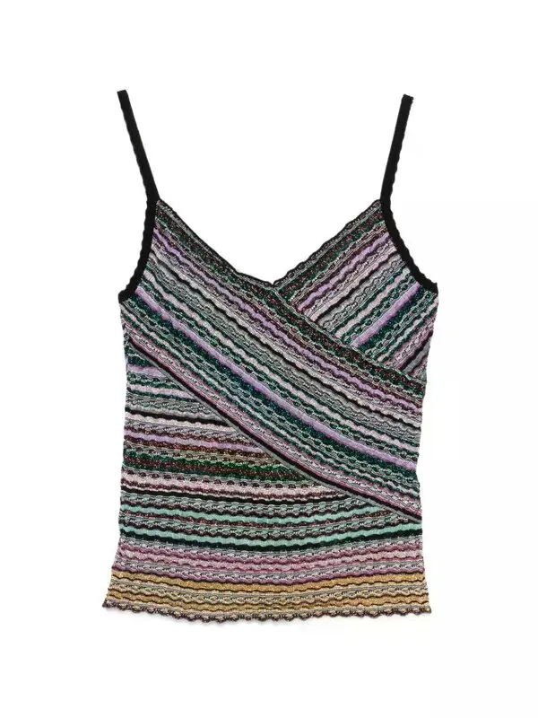 Missoni Striped Wrap Tank Top
