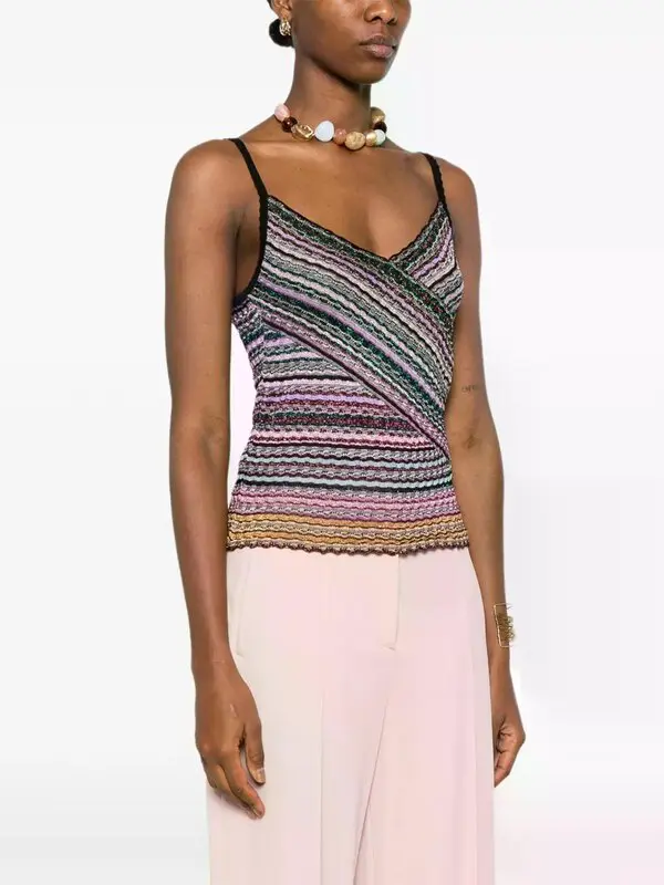 Missoni Striped Wrap Tank Top