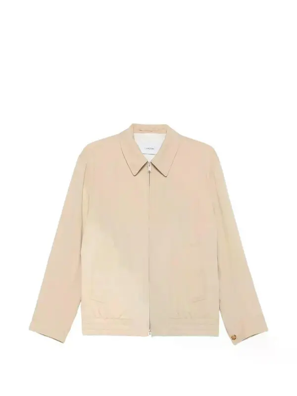 LARDINI Aiden Zip-up Jacket - Neutrals