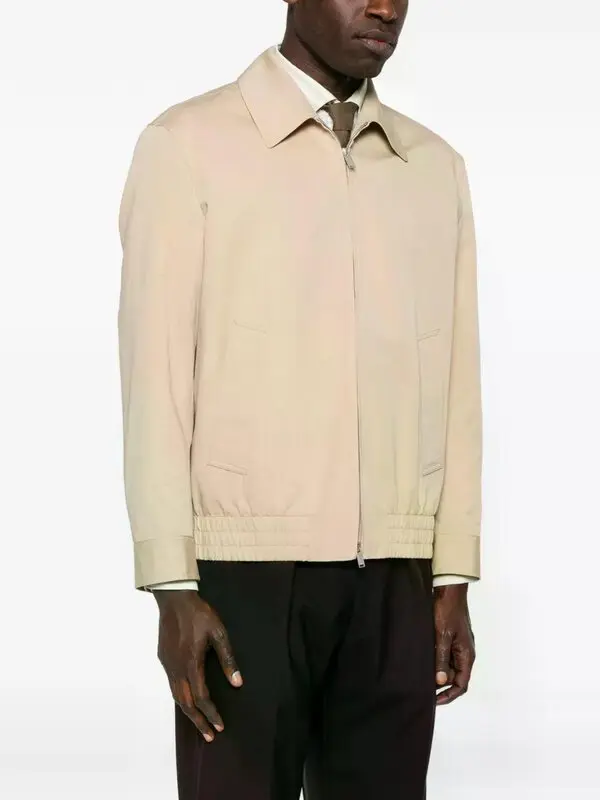 LARDINI Aiden Zip-up Jacket - Neutrals