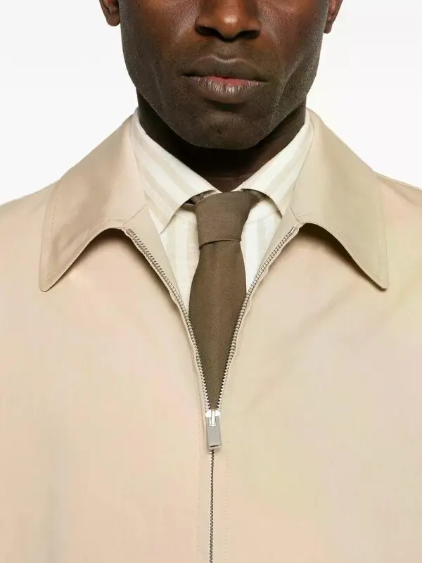 LARDINI Aiden Zip-up Jacket - Neutrals