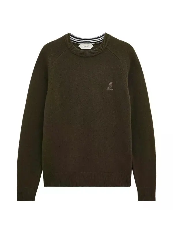 Pringle Of Scotland Crew-neck Sweater With Logo - Green