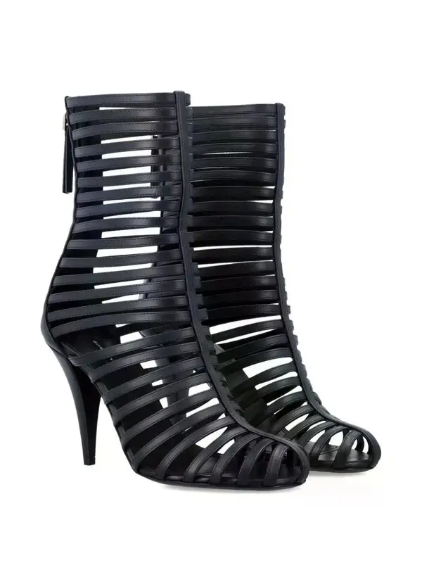 Givenchy Leather Cage Ankle Boots