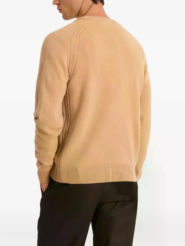 Pringle Of Scotland Crew-neck Logo Sweater - Neutrals