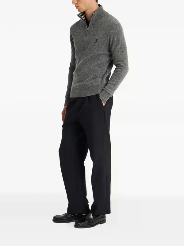 Pringle Of Scotland Zip Polo Shirt - Grey