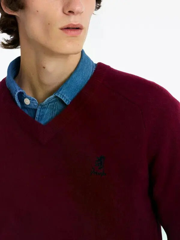 Pringle Of Scotland V-neck Sweater - Red