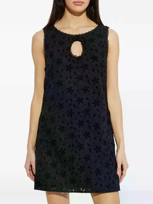 Posse Floral-pattern Sleeveless Dress - Black