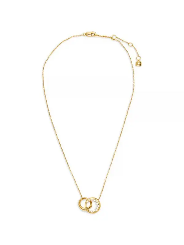 ASTRID & MIYU Orbit Interlocking-circle Necklace - Gold