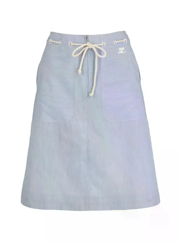 COURREGES Drawstring Zip Skirt