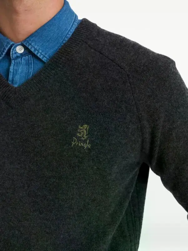 Pringle Of Scotland V-neck Sweater - Grey