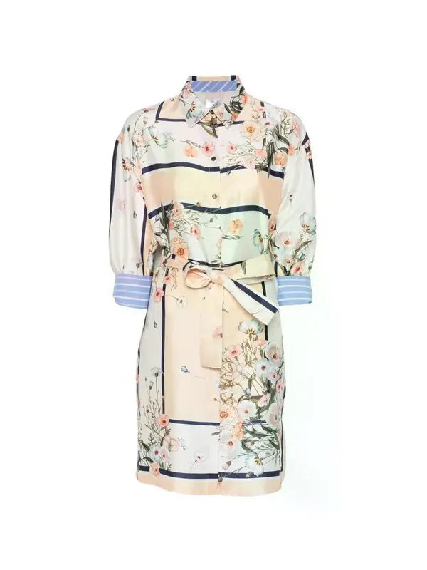 Liu Jo Short Printed Twill Dress