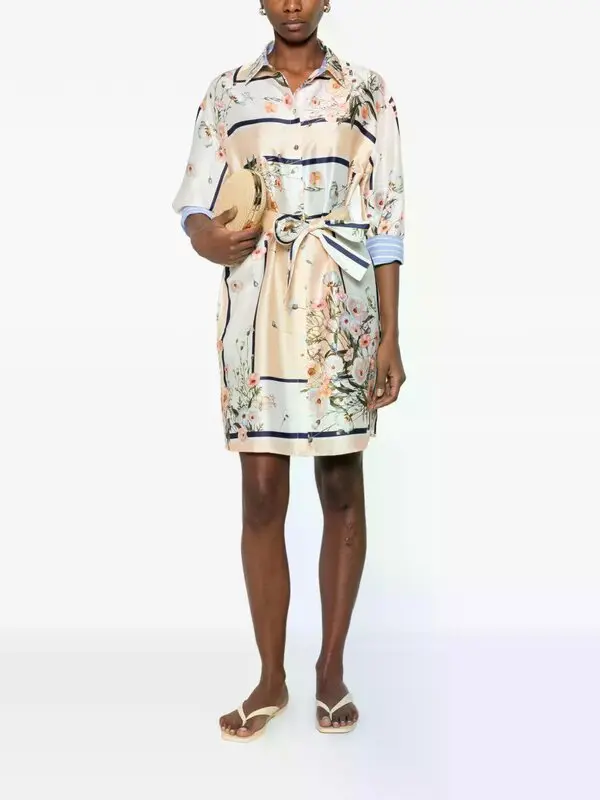 Liu Jo Short Printed Twill Dress