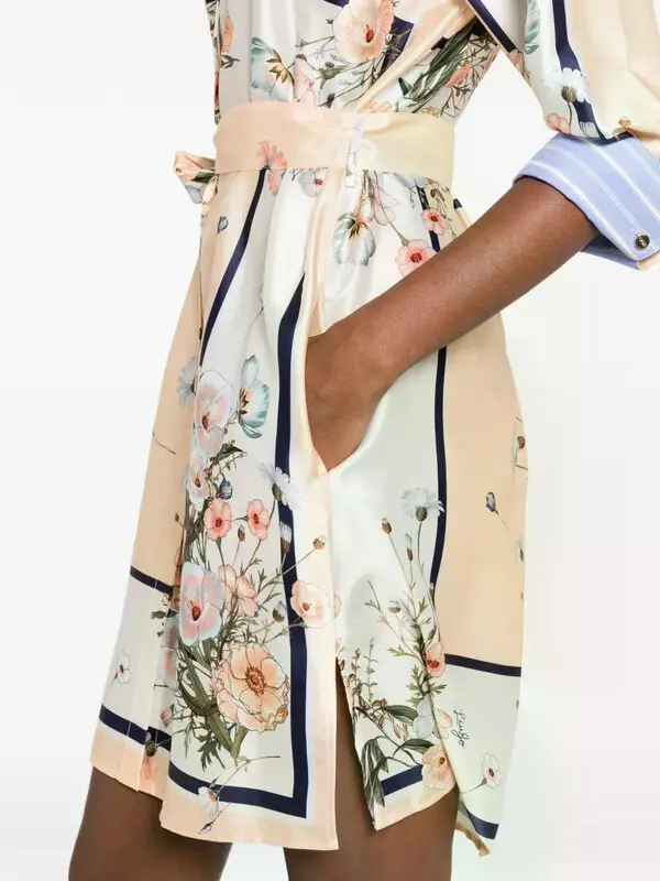 Liu Jo Short Printed Twill Dress