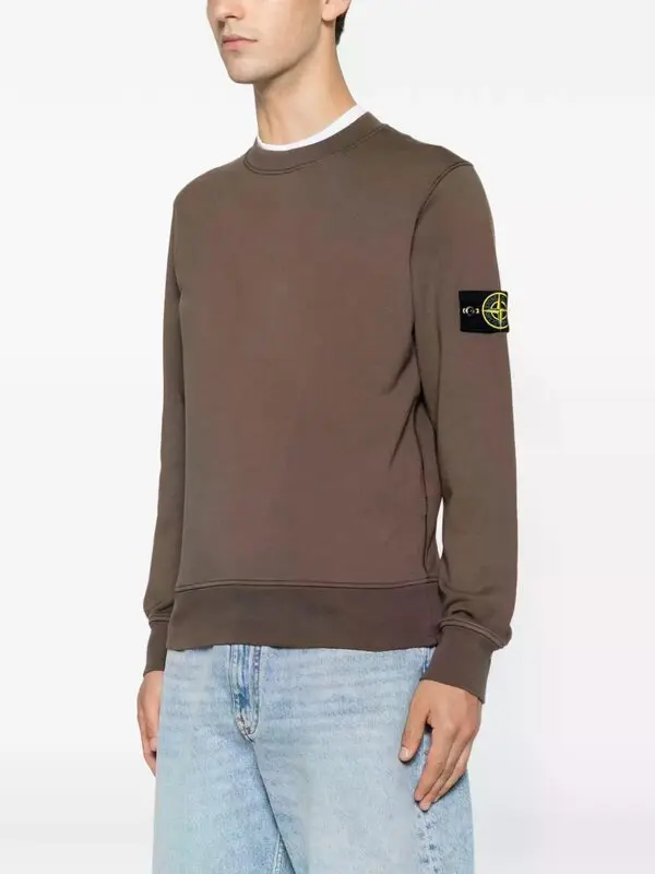 Stone Island Logo-patch Sweatshirt - Brown