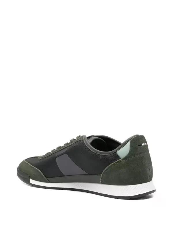 BOSS Low-top Trainers With Structured Trims - Black