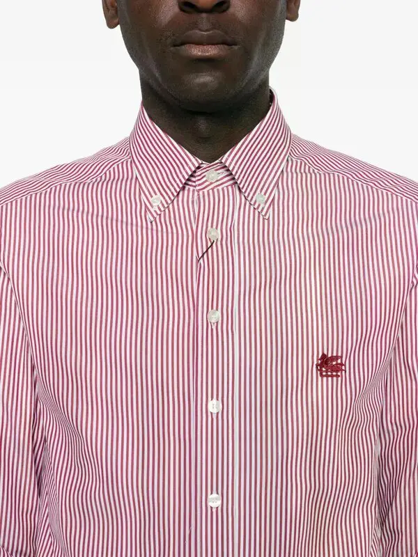 Etro Striped Logo-detail Shirt