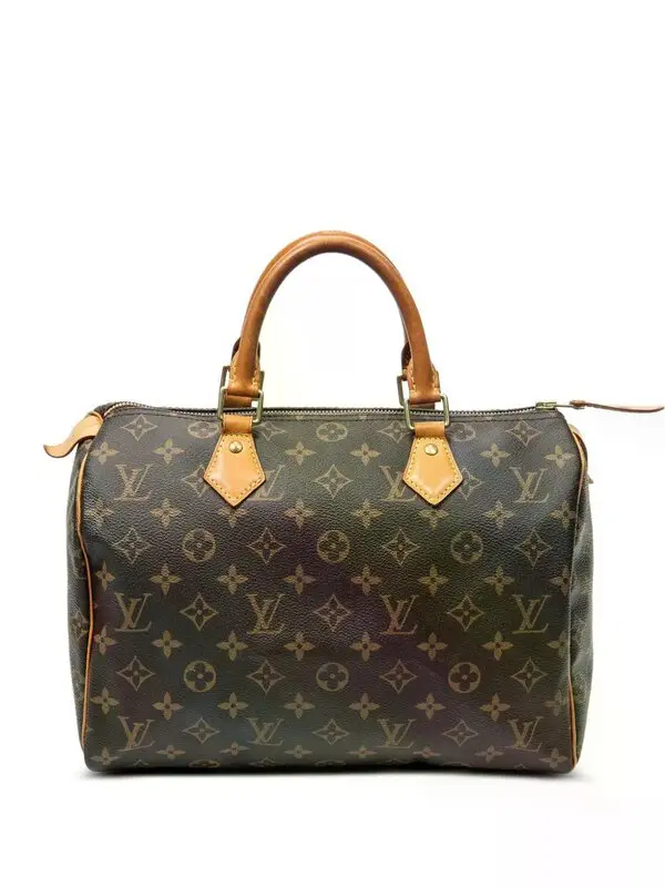 LOUIS VUITTON 2016 30 Speedy Tote Bag - Brown