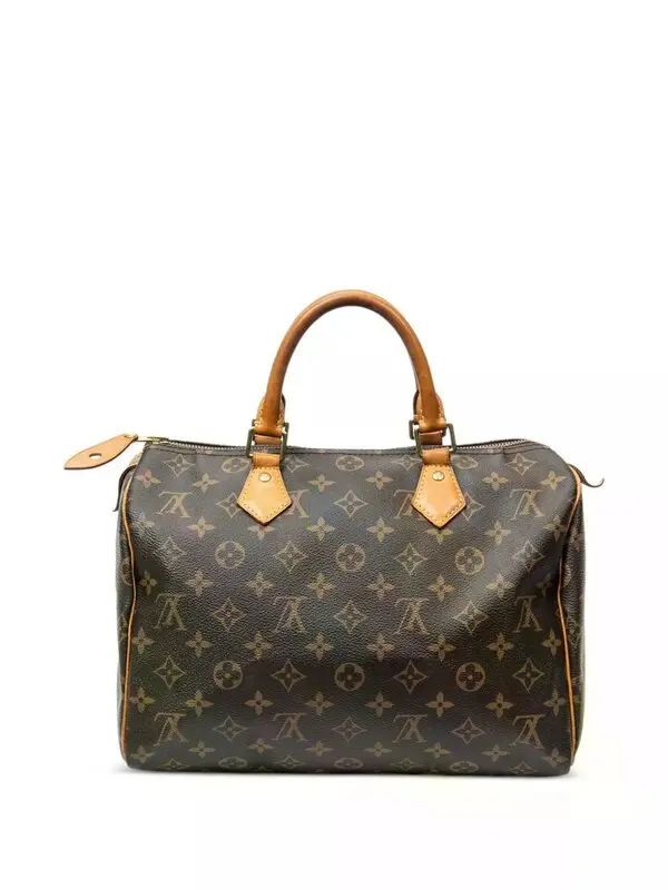 LOUIS VUITTON 2016 30 Speedy Tote Bag - Brown