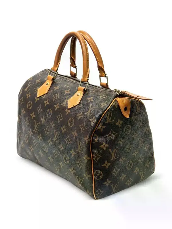 LOUIS VUITTON 2016 30 Speedy Tote Bag - Brown
