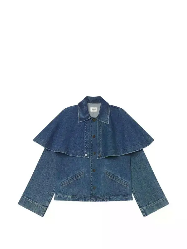FRAME Cape Denim Jacket - Blue