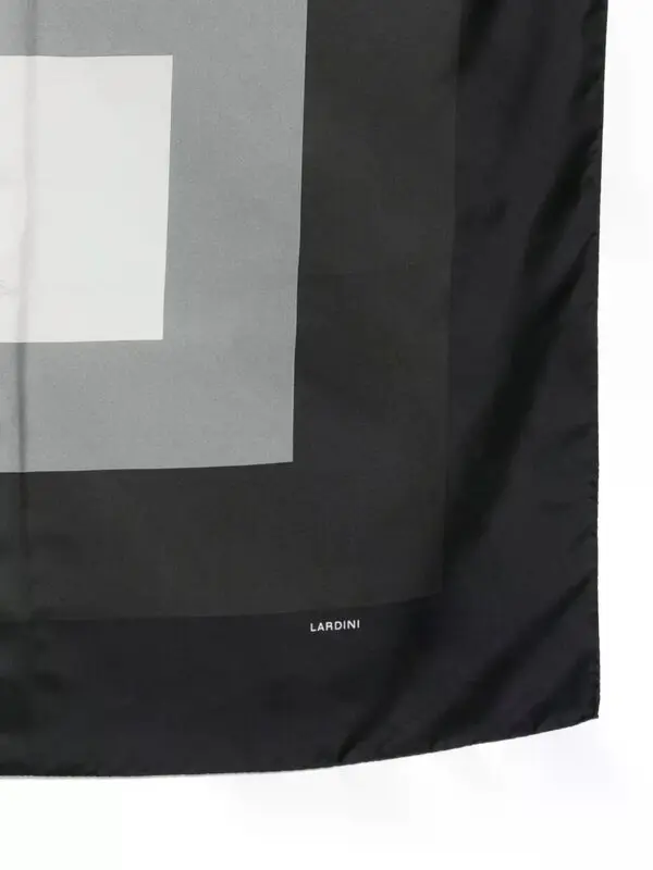 LARDINI Geometric Silk Scarf