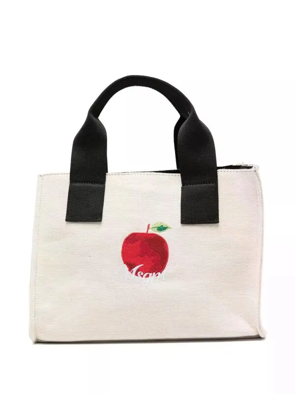 MSGM Small Embroidered Tote Bag