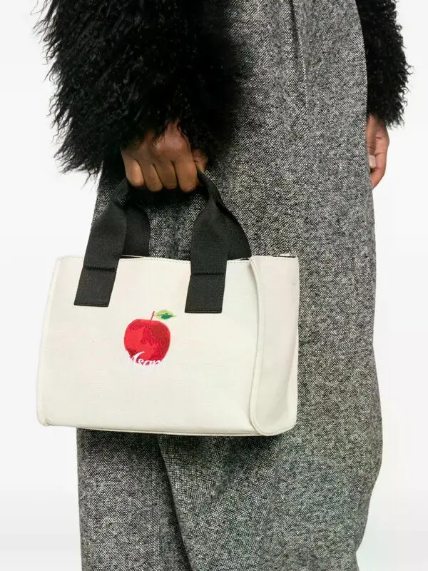 MSGM Small Embroidered Tote Bag