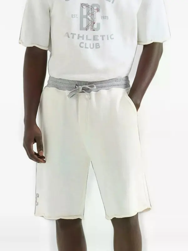 Brunello Cucinelli Drawstring Logo Track Shorts - Neutrals
