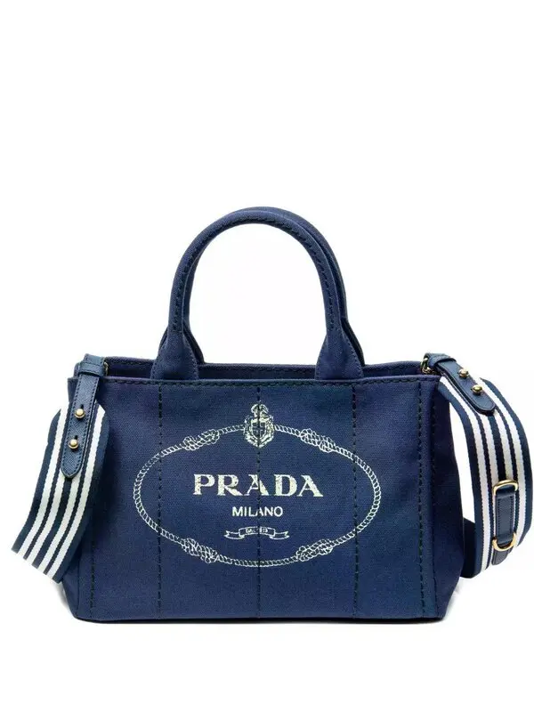 Prada Small Canapa Tote Bag