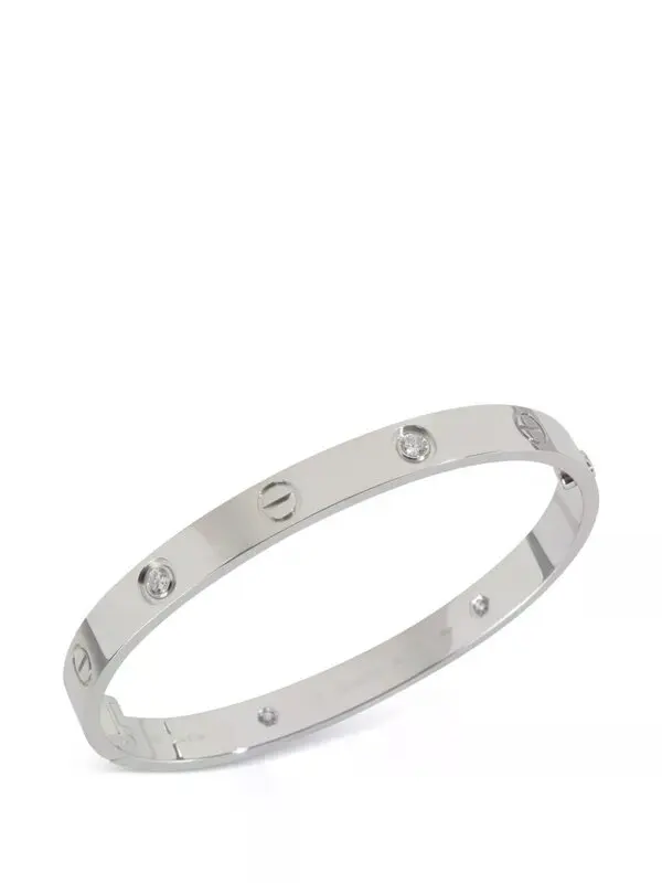 CARTIER Love Diamond Bracelet - Silver
