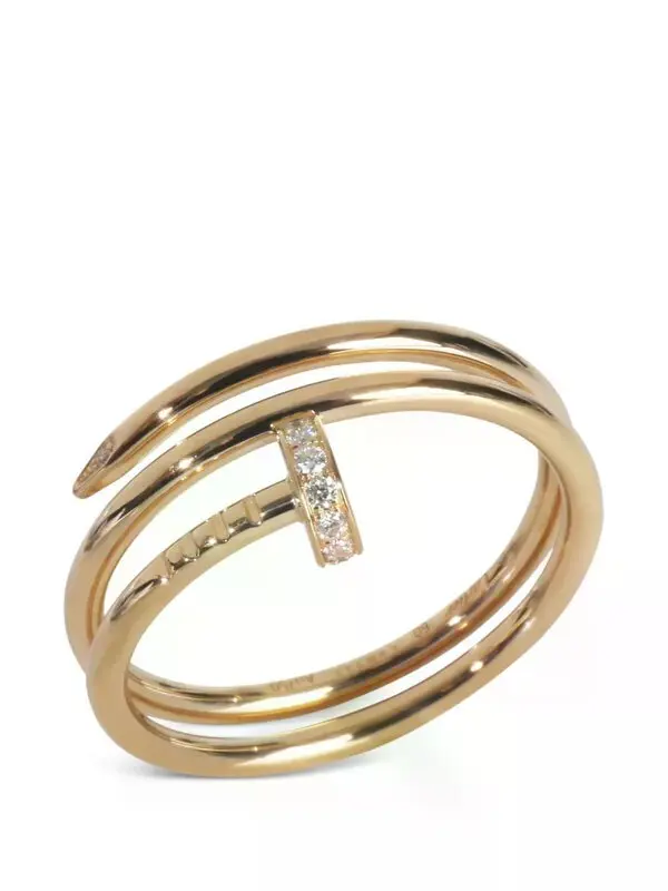 CARTIER Juste Un Clou Double Diamond Ring - Gold