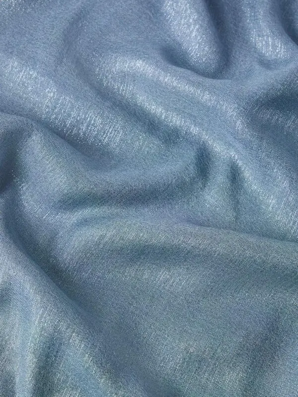 Brunello Cucinelli Sparkling Fringed Scarf - Blue