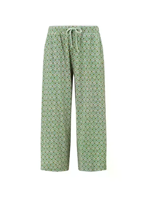 PIP STUDIO Floral Drawstring Jumpsuit - Green