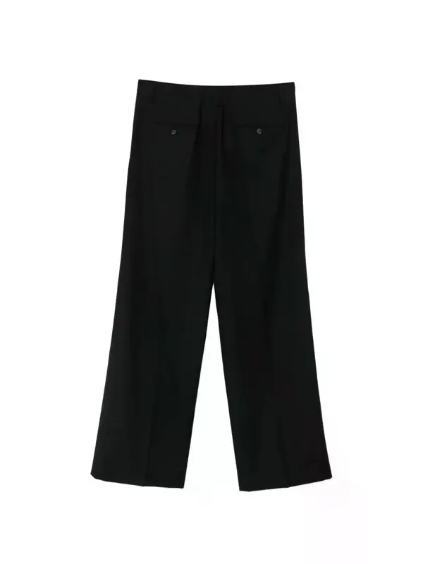 N°21 Woven Wide Leg Trousers - Black