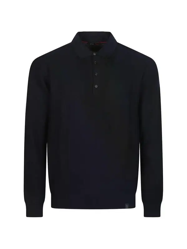 FAY Long-sleeves Polo Shirt - Blue