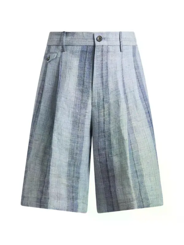 Etro Linen Striped Shorts