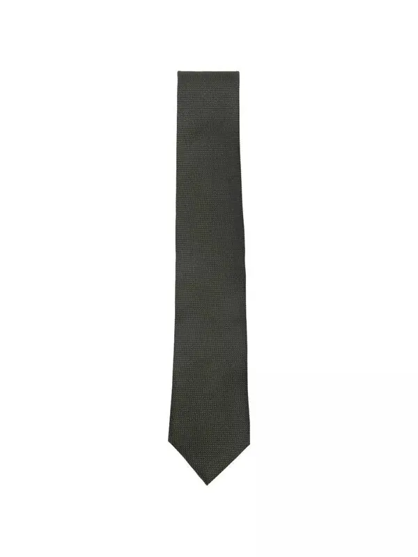 BOSS Textured Neck Tie - Green
