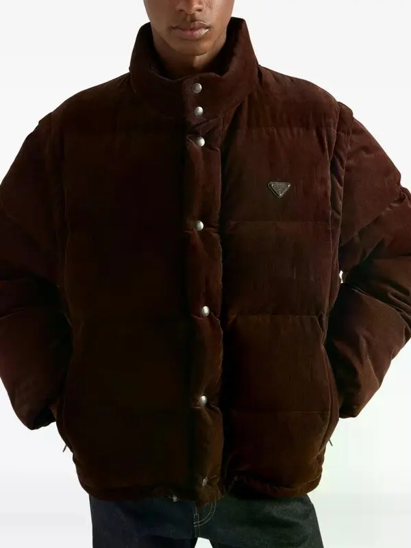 Prada Corduroy Quilted Jacket