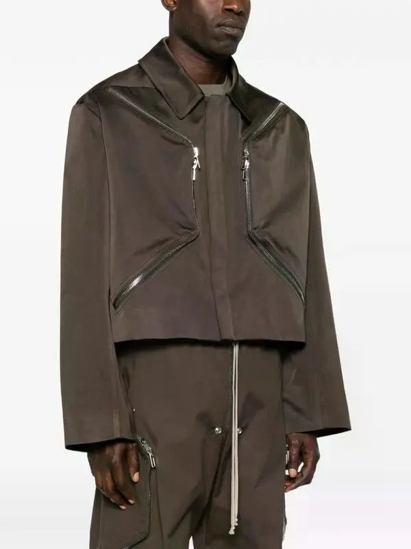 Rick Owens Zip Cropped Jacket