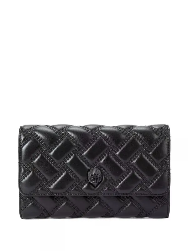 Kurt Geiger Kensington Drench Quilted Embellishment Wallet - Black