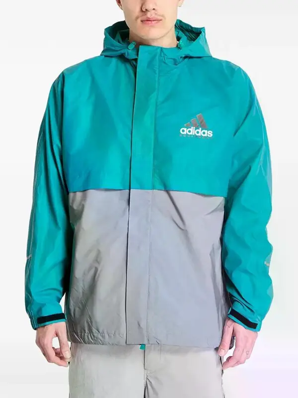 Adidas Hooded Color-block Jacket