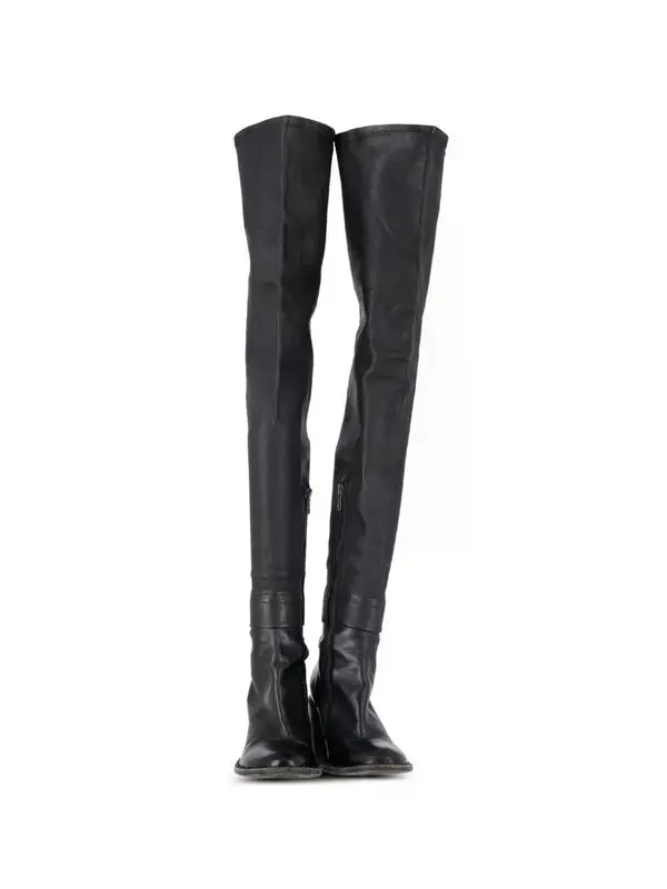 ANN DEMEULEMEESTER VINTAGE Block-heel Over-the-knee Boots