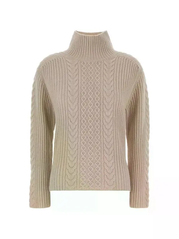 Max Mara Cable-knit Sweater - Neutrals