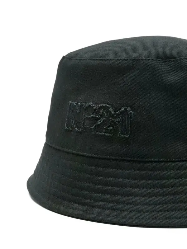 N°21 Logo Bucket Hat - Black