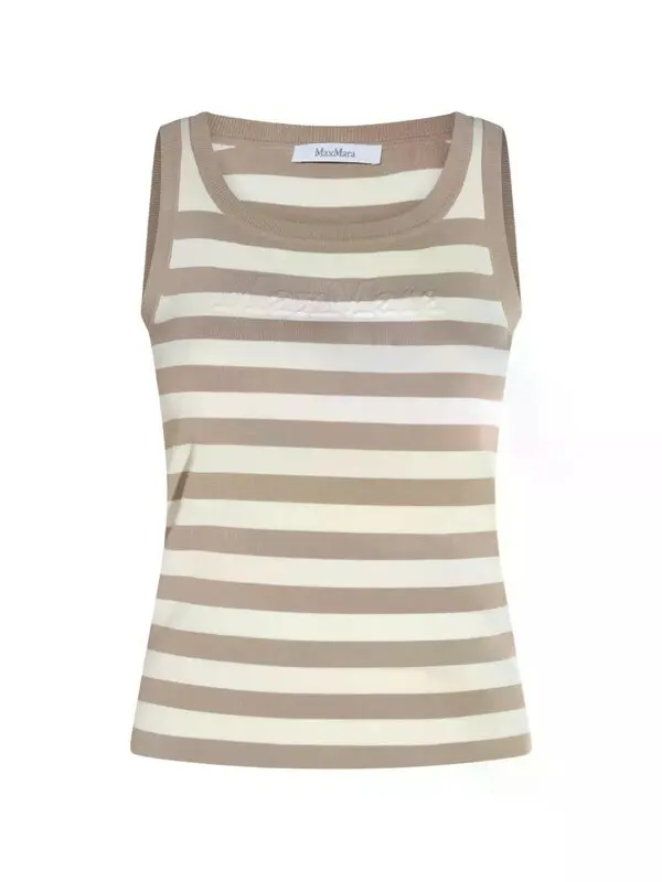 Max Mara Striped Top - Neutrals