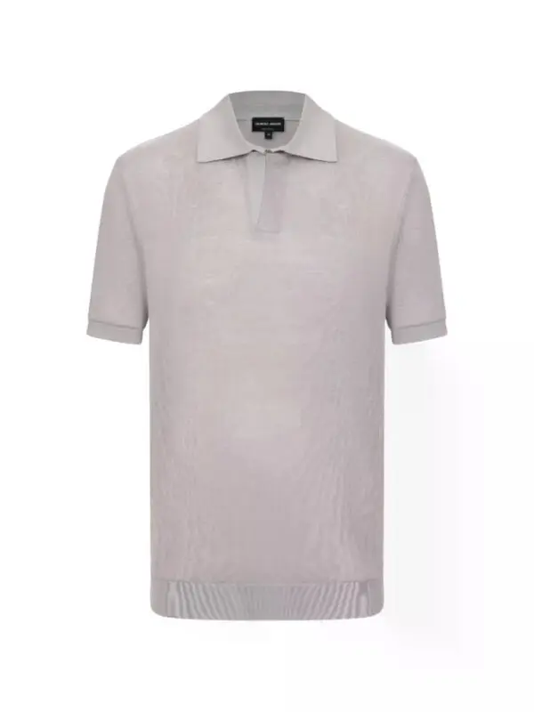 Giorgio Armani Short-sleeved Collared T-shirt - Grey