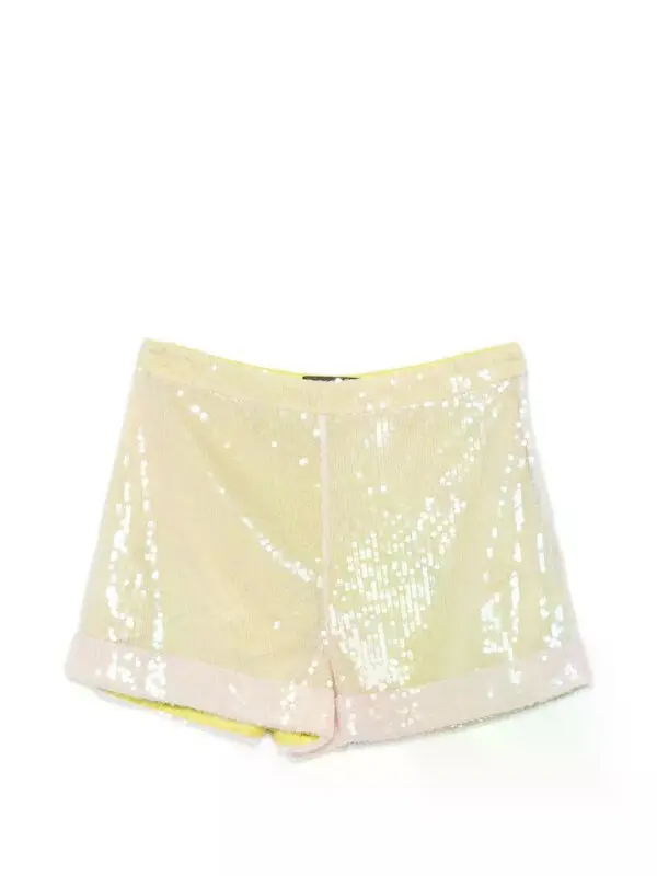 MVP WARDROBE Sequin Embellished Bermuda Shorts