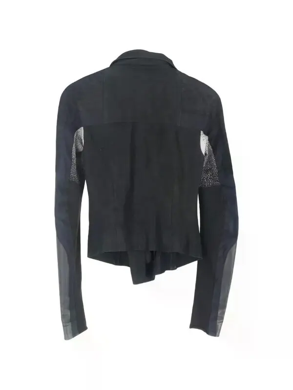 Rick Owens Eliel Cropped Leather Biker Jacket