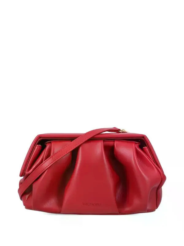 THEMOIRE Athena Ruched Clutch - Red