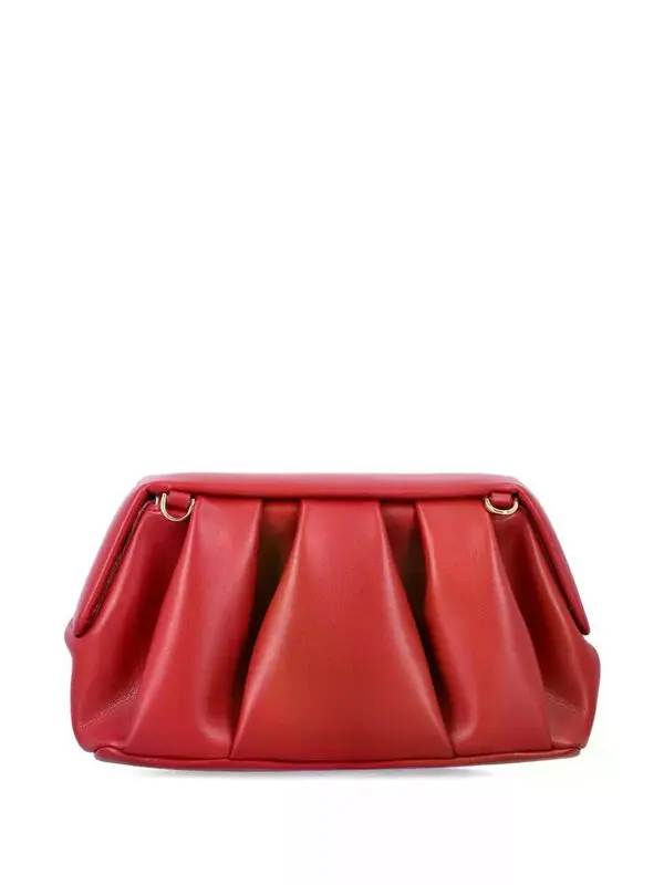 THEMOIRE Athena Ruched Clutch - Red